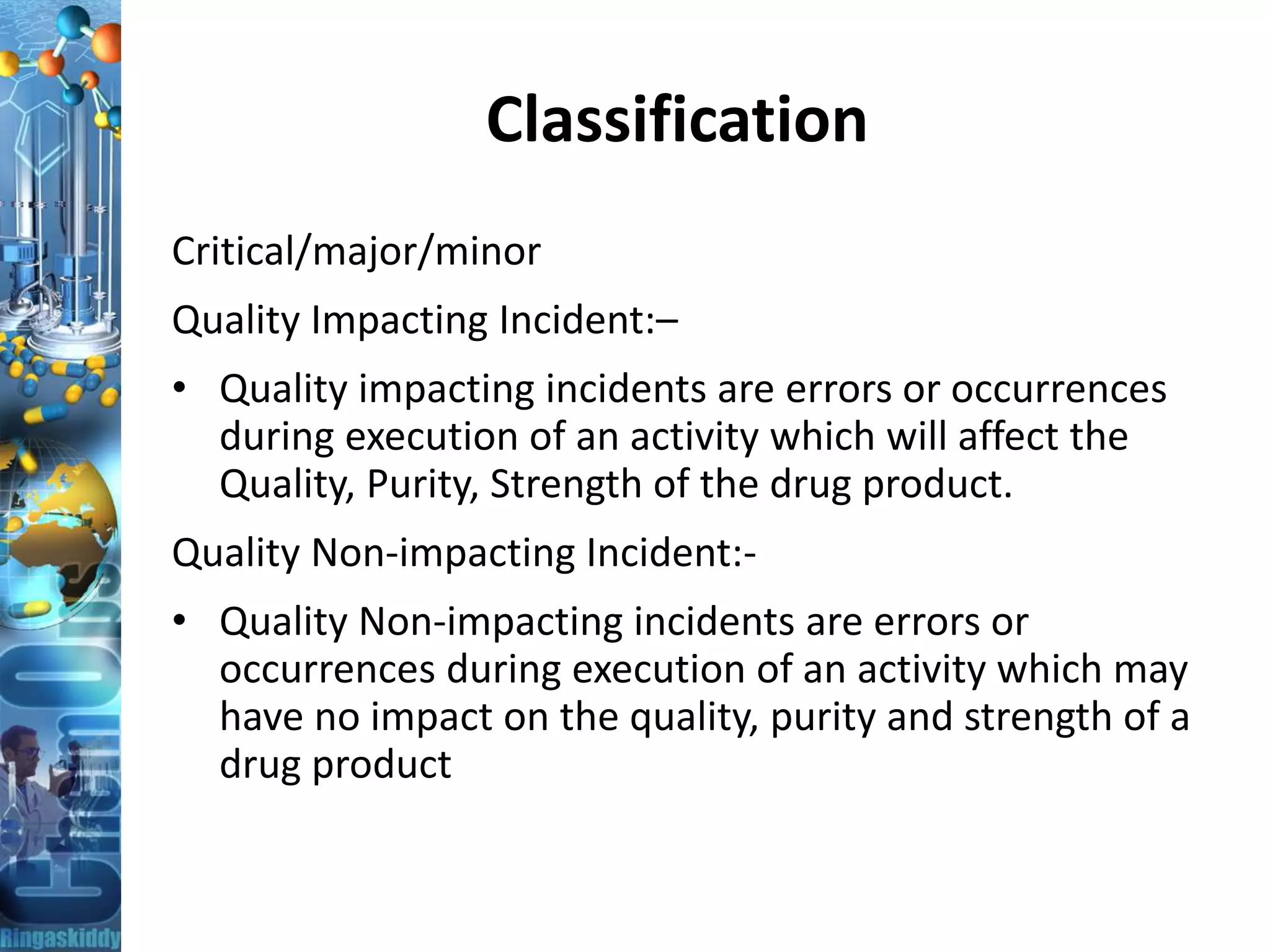 GMP Training: Handling of deviation | PPTX | Manufacturing Industry ...