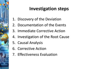 GMP Training: Handling of deviation | PPTX