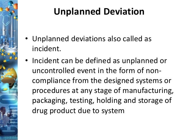 GMP Training: Handling of deviation