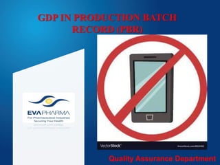 Handling of Errors in Production Batch Record (PBR) 2023.ppt