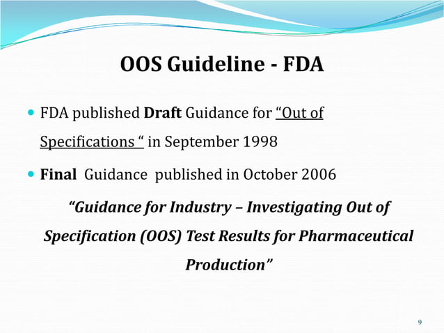 Handling of OOS Dr.A. Amsavel | PDF | Chemistry | Science