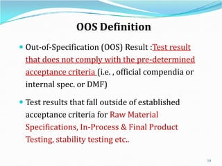 Handling of OOS Dr.A. Amsavel | PPT
