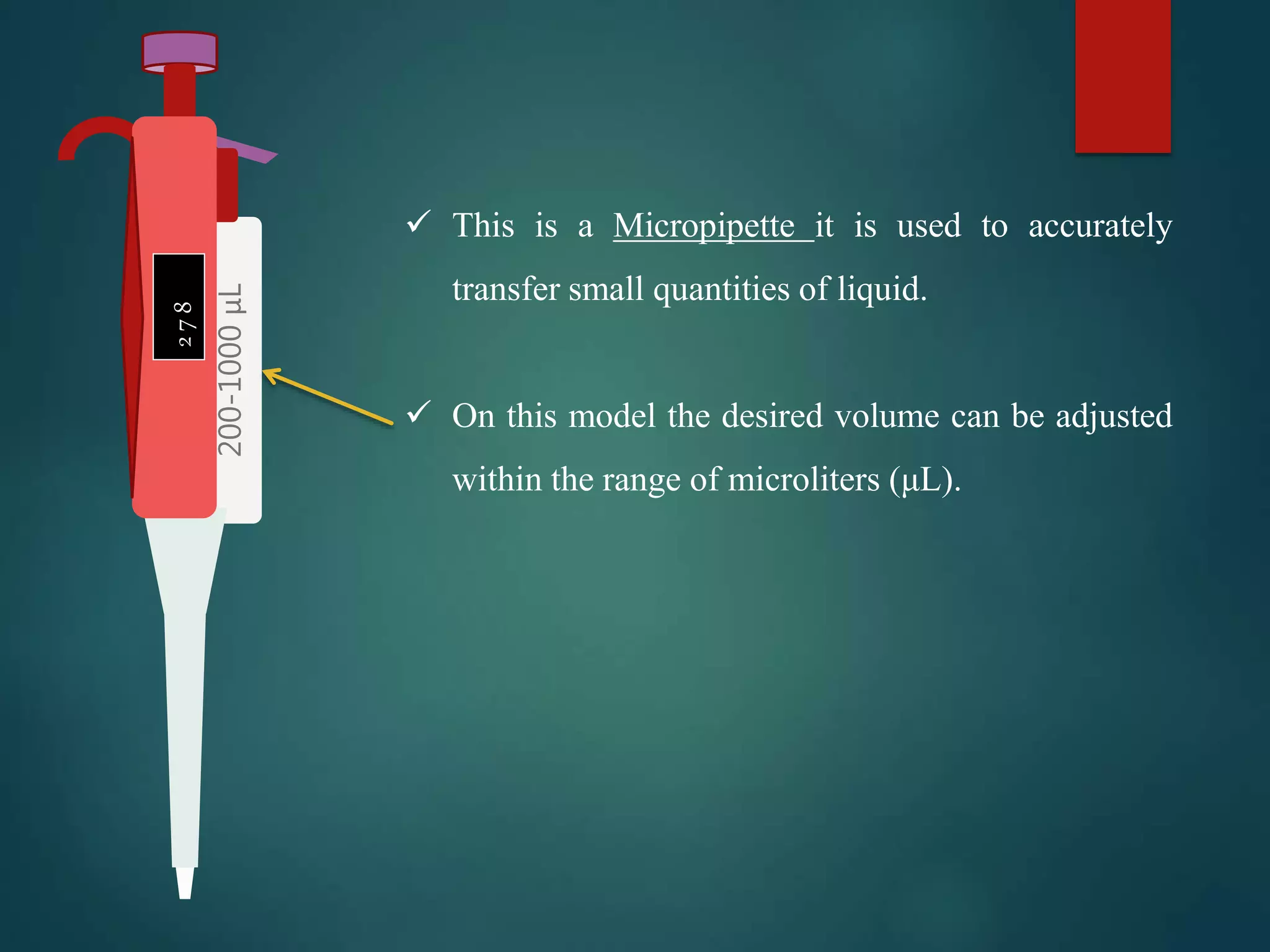 Handling of pipette ,buret,separatory funnnel, graduated cylinder | PPT