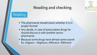 Handling of prescription | PPTX