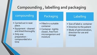 Handling of prescription | PPTX