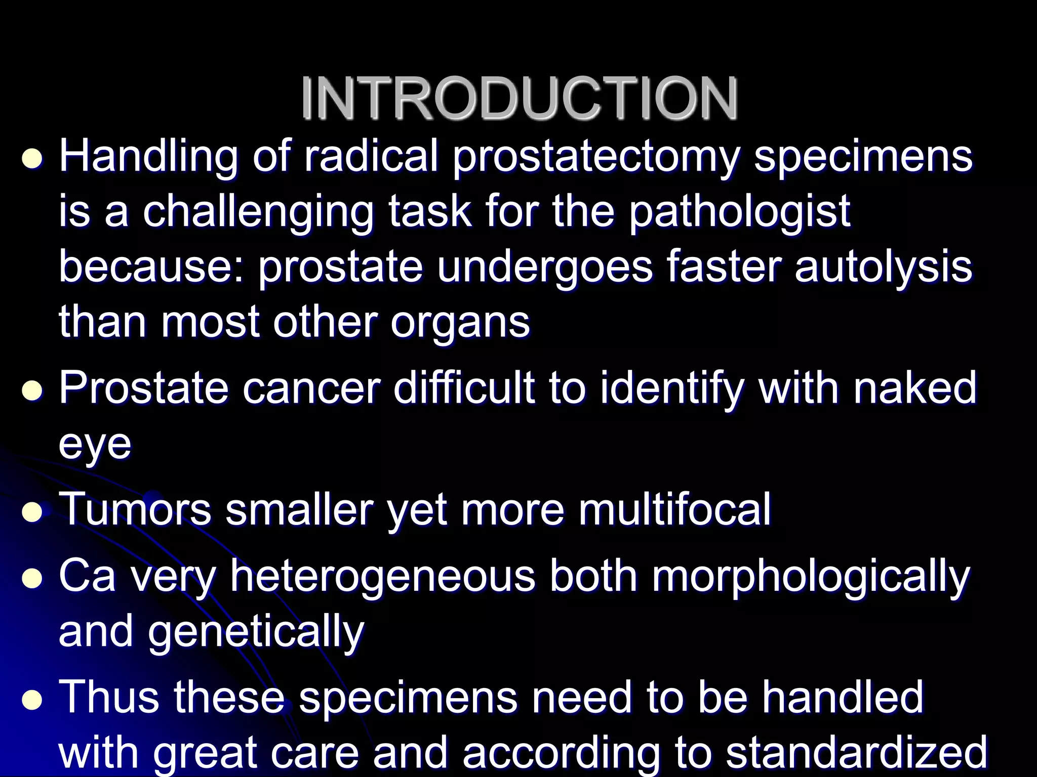 Handling of radical prostatectomy specimens | PPT