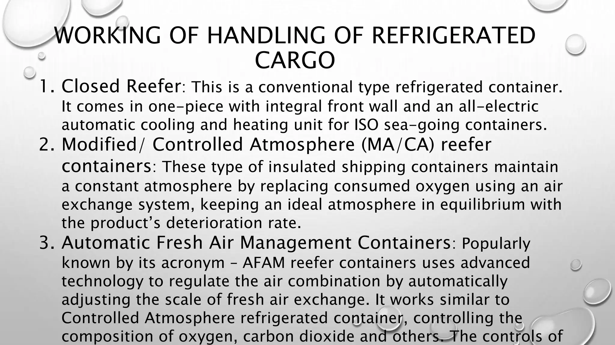 Handling of refrigerated cargo by tharun kumar malapati.pptx