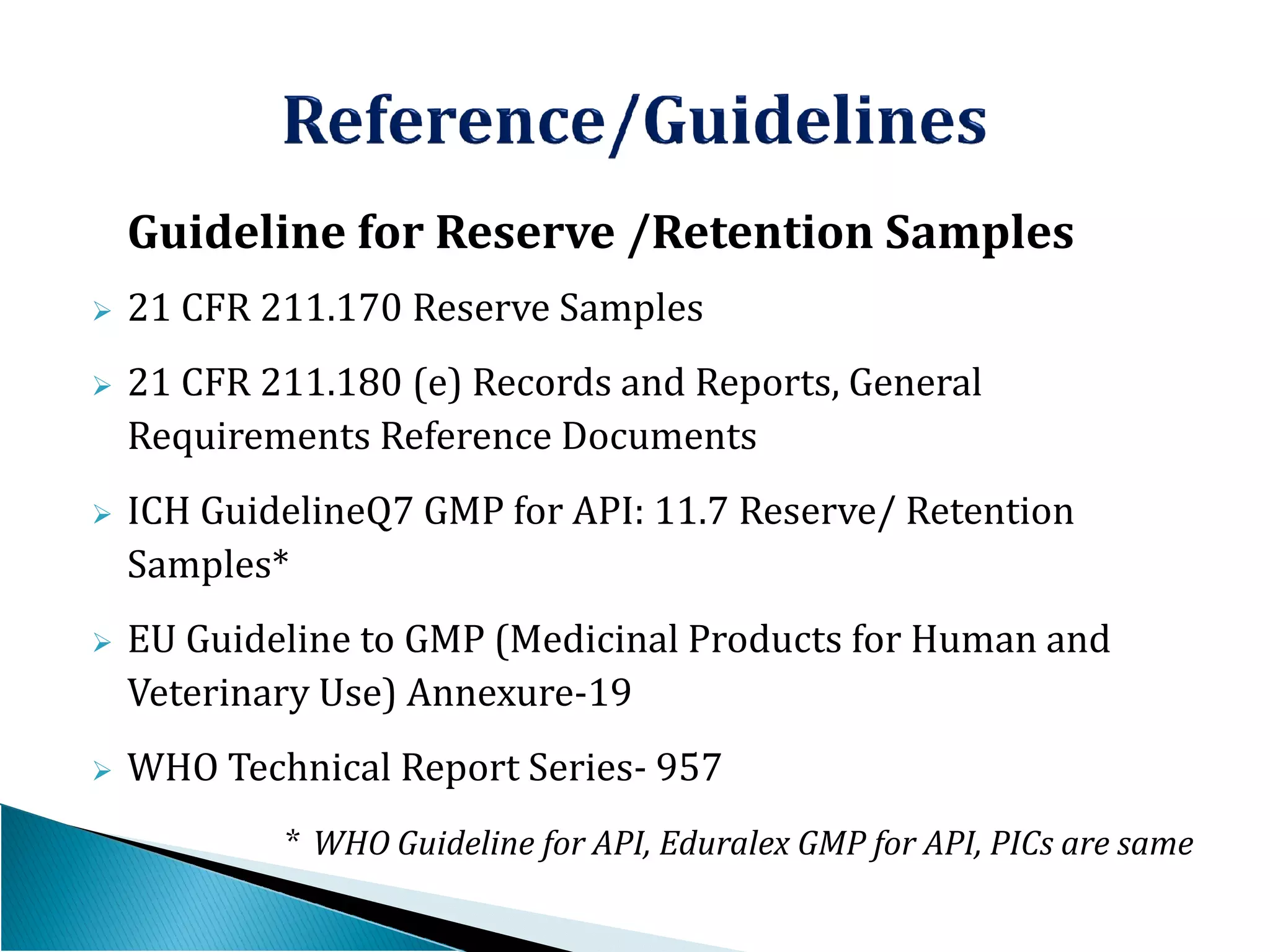 Handling of Reserve Samples Dr.A. Amsavel | PDF