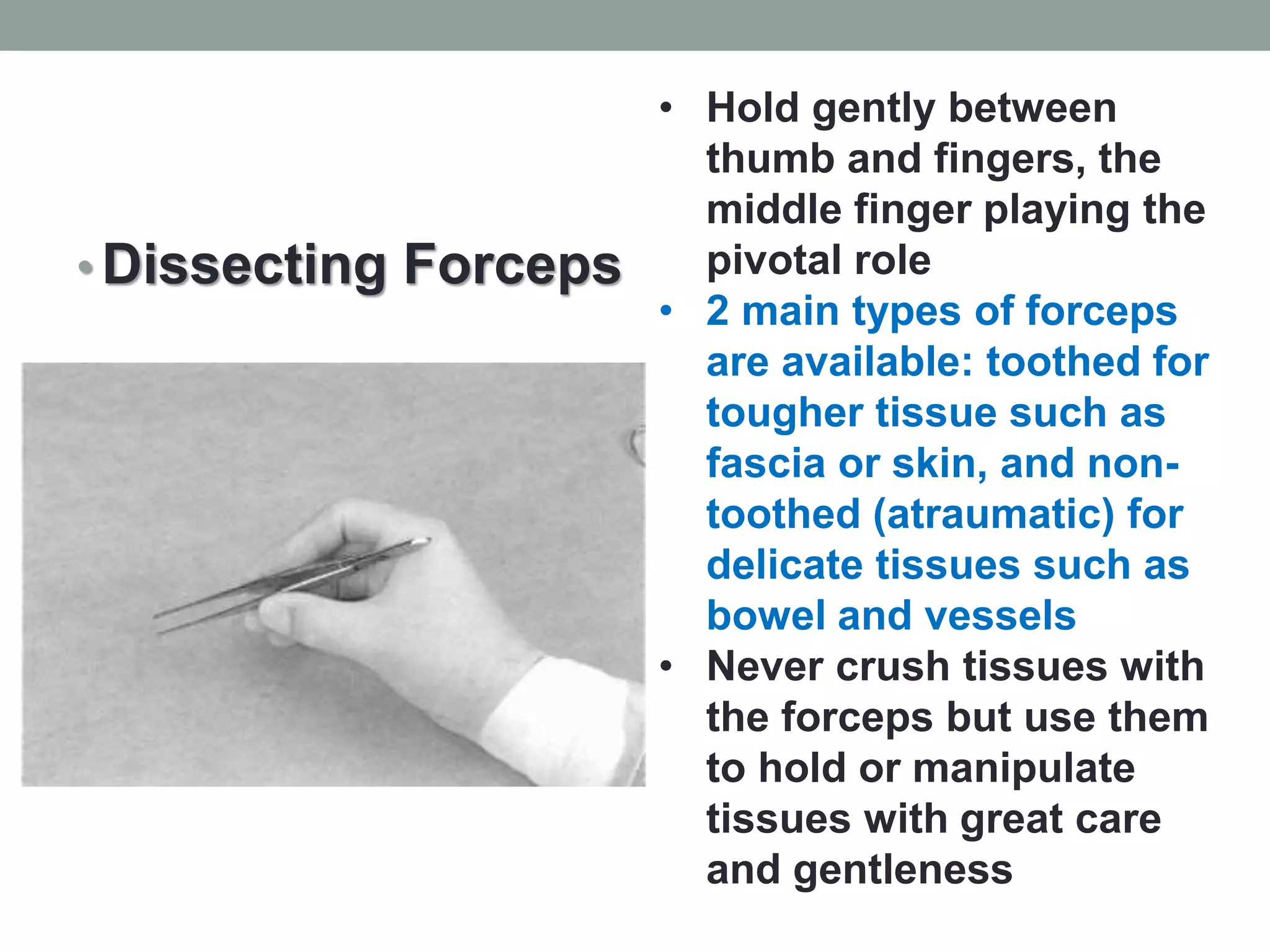 Handling of surgical instruments | PPTX