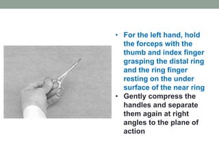 Handling of surgical instruments | PPTX