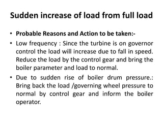 Handling of turbine during emergencies | PPTX