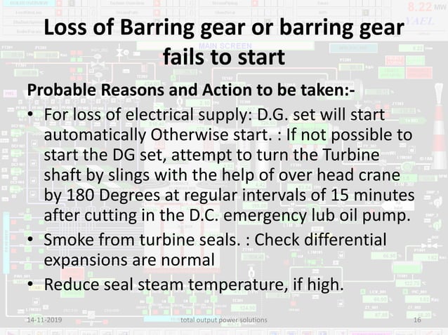 Handling of turbine side emergencies | PDF | Home Appliances | Home ...