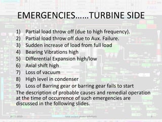 Handling of turbine side emergencies | PDF