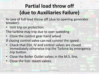 Handling of turbine side emergencies | PDF