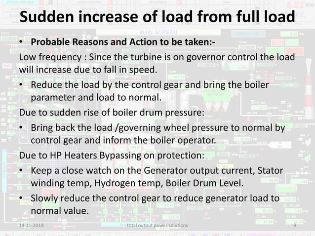 Handling of turbine side emergencies | PDF | Home Appliances | Home ...