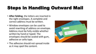 Complete routine administrative tasks -Handling Outgoing Mail.pptx