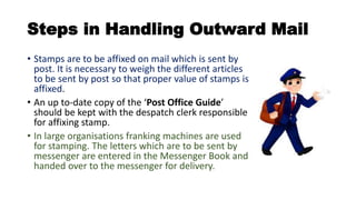 Complete routine administrative tasks -Handling Outgoing Mail.pptx