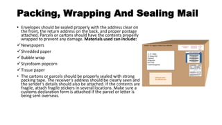 Complete routine administrative tasks -Handling Outgoing Mail.pptx