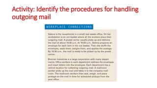 Complete routine administrative tasks -Handling Outgoing Mail.pptx