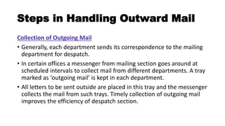 Complete routine administrative tasks -Handling Outgoing Mail.pptx