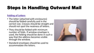 Complete routine administrative tasks -Handling Outgoing Mail.pptx