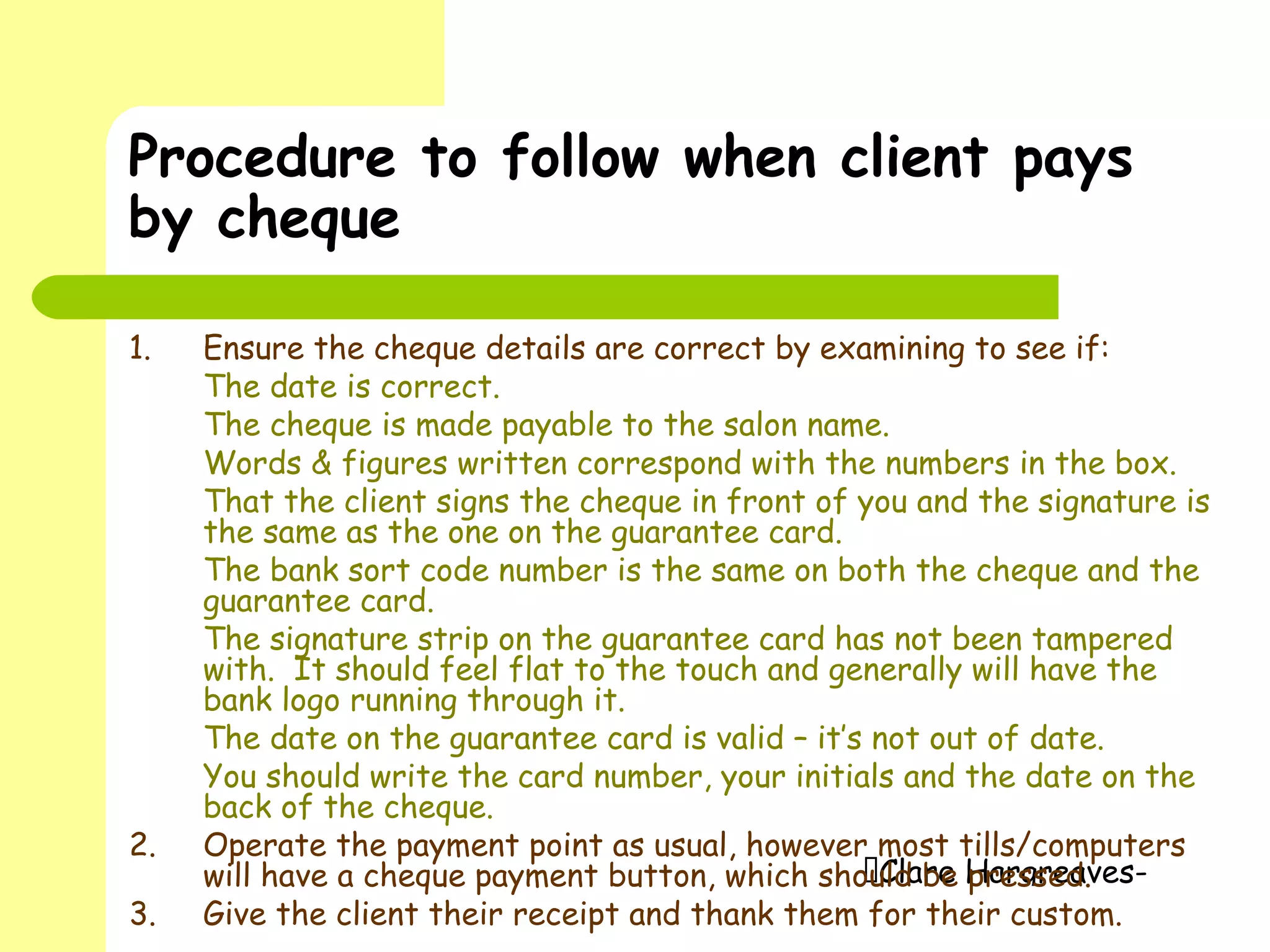 Handling Payments | PPT