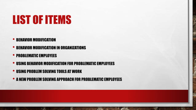 Handling problematic employees | PPTX