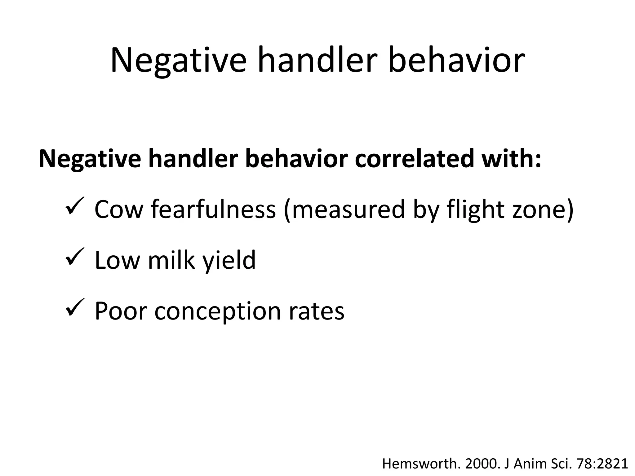 The Importance of Good Handling Skills for Dairy Cows | PPTX