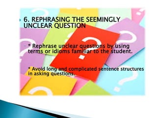 Handling Pupils Response | PPTX