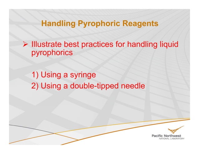Handling Pyrophoric Reagents | PDF | First Aid | Injuries
