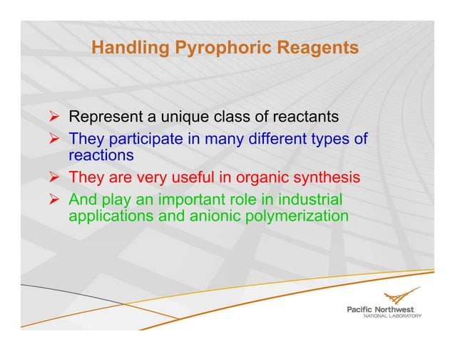 Handling Pyrophoric Reagents | PDF | First Aid | Injuries