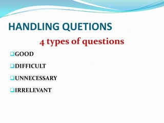 Handling questions | PPTX