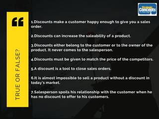 Saleskipathshala :- Handling sales discounts - by Sanjay Singh | PDF