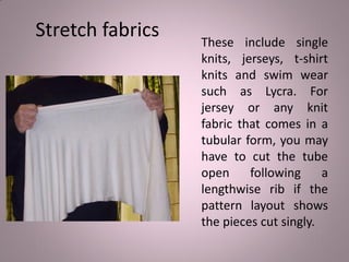 HANDLING SPECIAL FABRICS.pdfhandling special fabrics notes | PDF