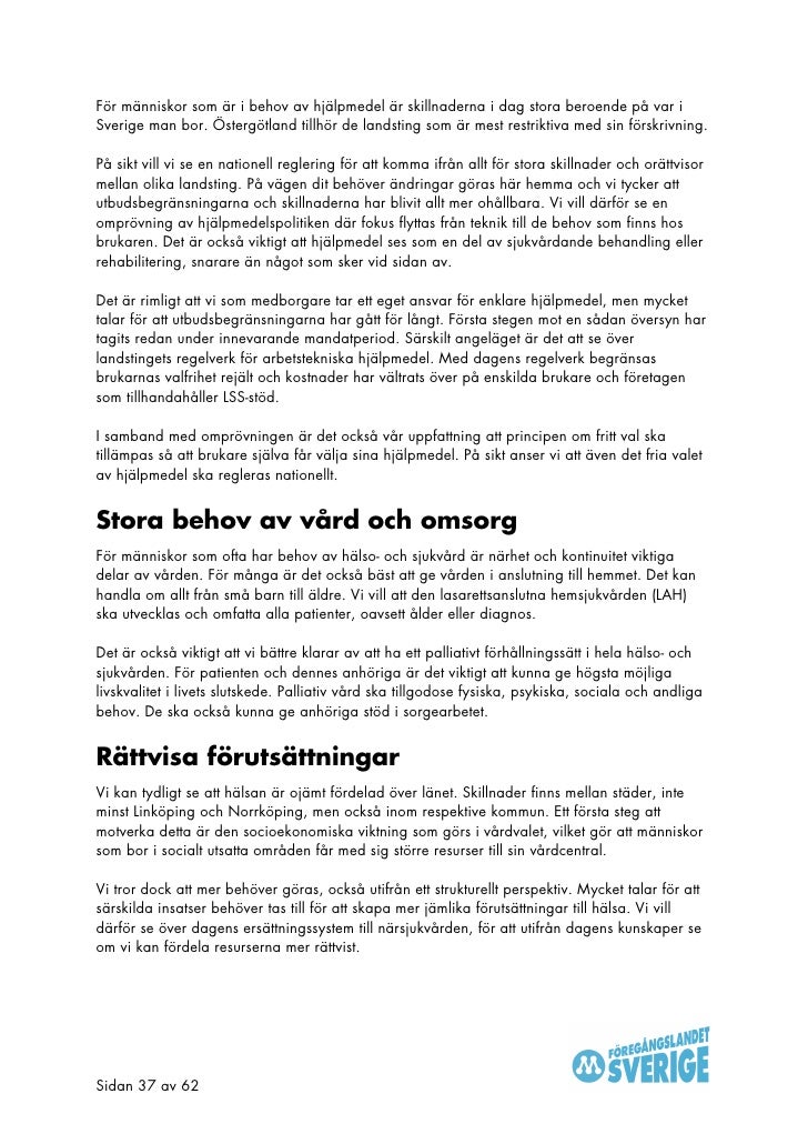 Handlingsprogram, remiss