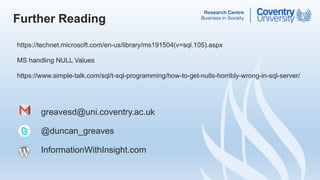 Handling SQL Server Null Values | PDF | Databases | Computer Software and Applications