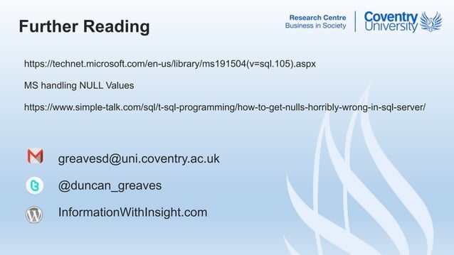 Handling Sql Server Null Values Pdf Databases Computer Software And Applications
