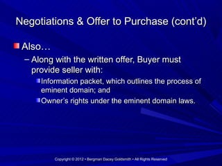 Handling the eminent domain process (general) | PPT | Legal Services ...