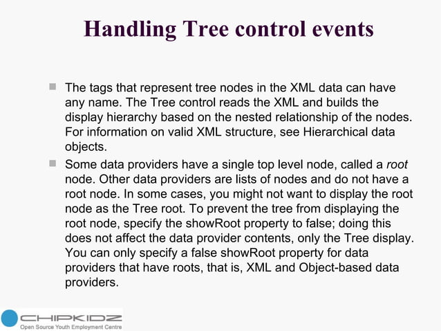 Handling tree control events | PPT