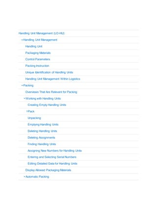 Handling unit management (lo hu) | DOCX