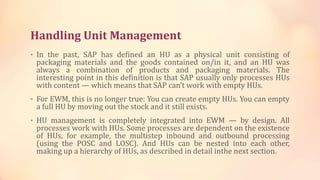 Handling units | PPTX