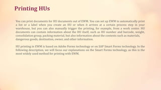 Handling units | PPTX