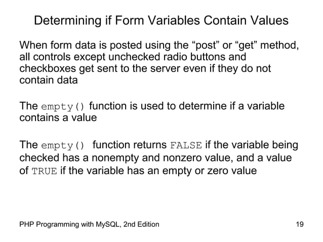 Handling User Input and Processing Form Data | PPT