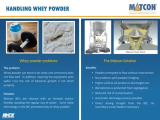 Handling whey powder | PPT | Free Download