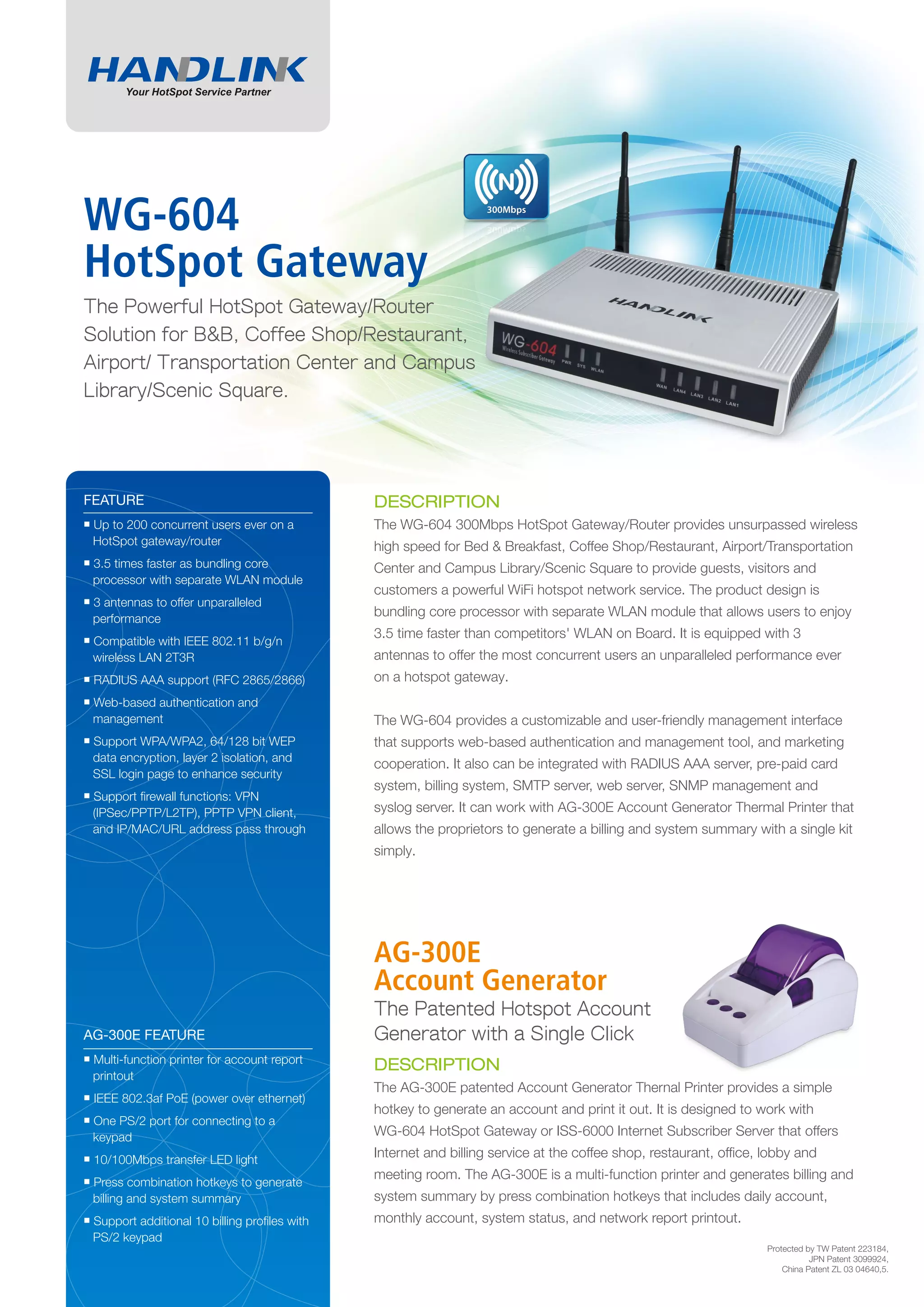 Handlink WG-604 | PDF