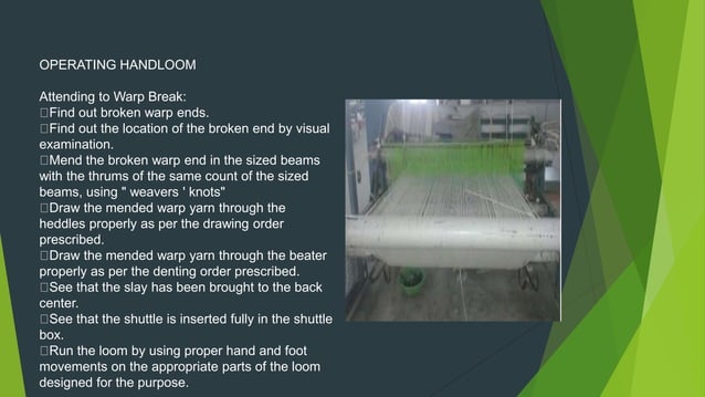 Hand loom presentation For Textile Student By MD Sumsuzzoha Bappy ...