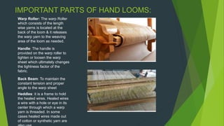 Hand loom presentation For Textile Student By MD Sumsuzzoha Bappy | PPTX