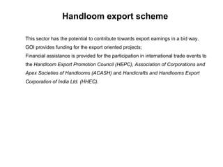 Handloom sector | PPT