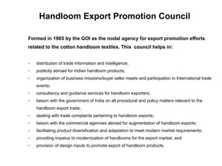 Handloom sector | PPT
