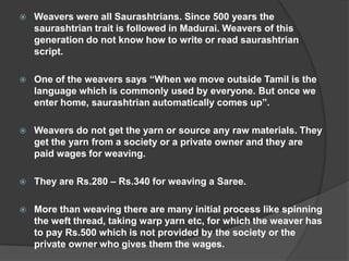 Handloom weaving in madurai | PPTX